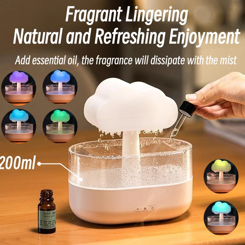 Rain-Cloud-Air-Humidifier-Electric-Aroma-Diffuser-Rain-Cloud-Smell-Distributor-Oils-Diffuser ...