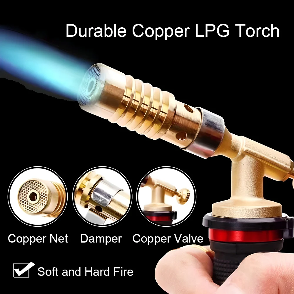 Fire-Torch-Handle-Copper-Welding-Torch-Head-Aluminum-Soldering-Handle ...