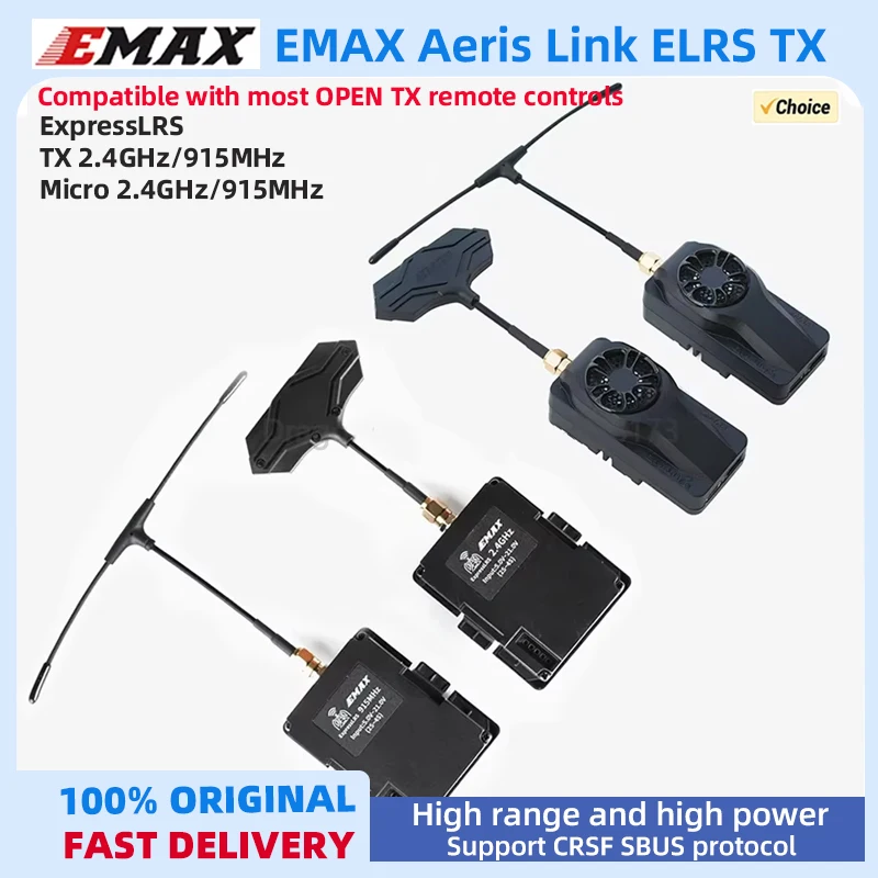 EMAX Aeris Link ExpressLRS ELRS Micro TX Module 2.4G 915MHz With OLED ...