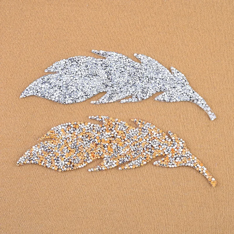 High-Quality-Rhinestone-Leaves-Sequin-Embroidery-Patches-for-Clothing ...