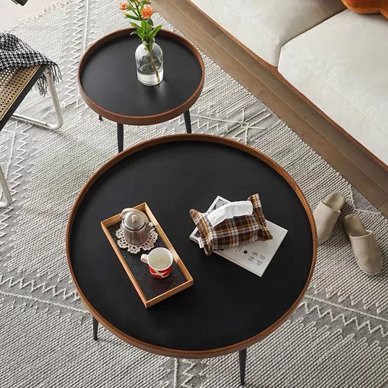 Japanese-Simple-Coffee-Tables-Light-Luxury-Small-Apartment-Round-Coffee ...