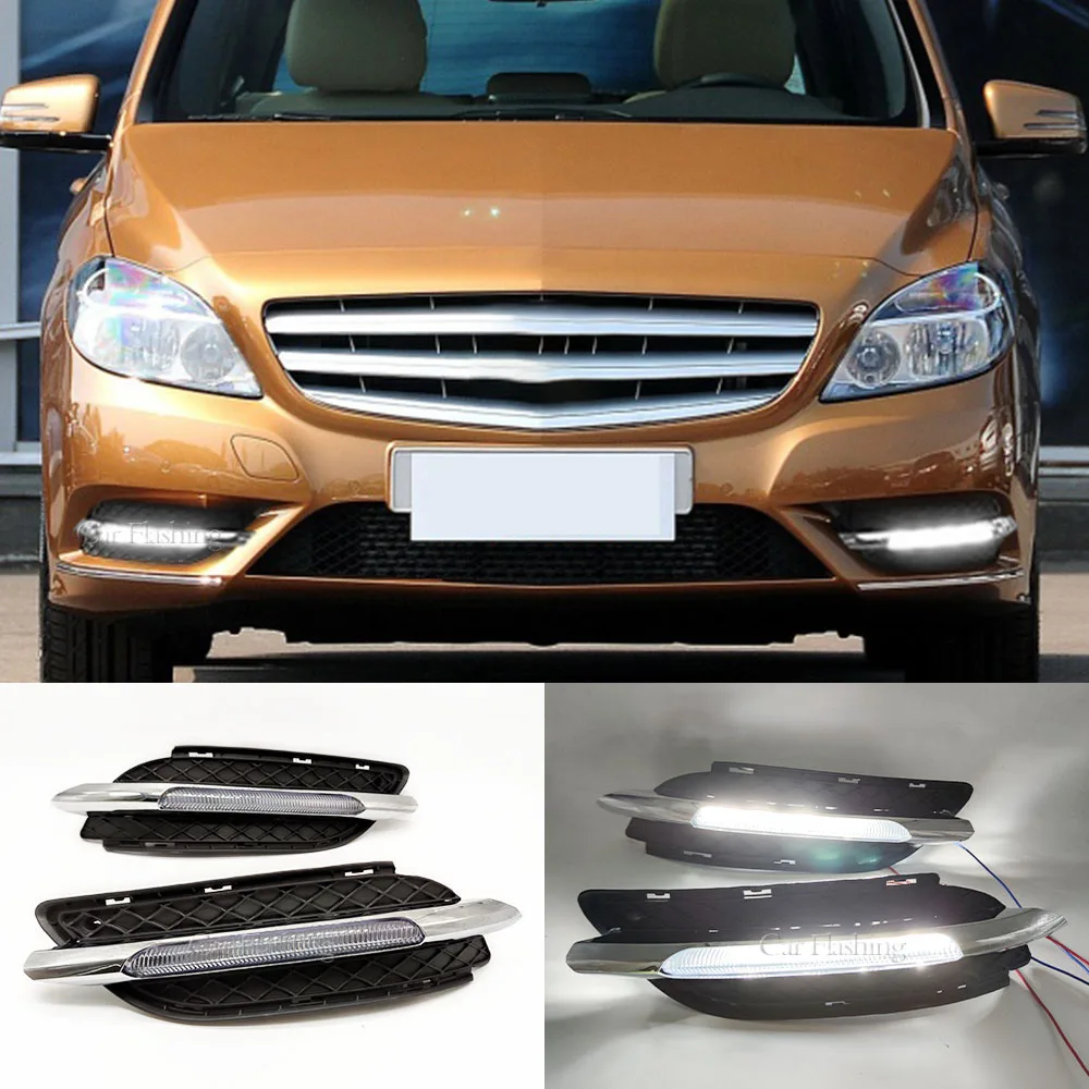For-Mercedes-Benz-W246-B180-B200-2011-2012-2013-2014-Car-DRL-LED-12V ...