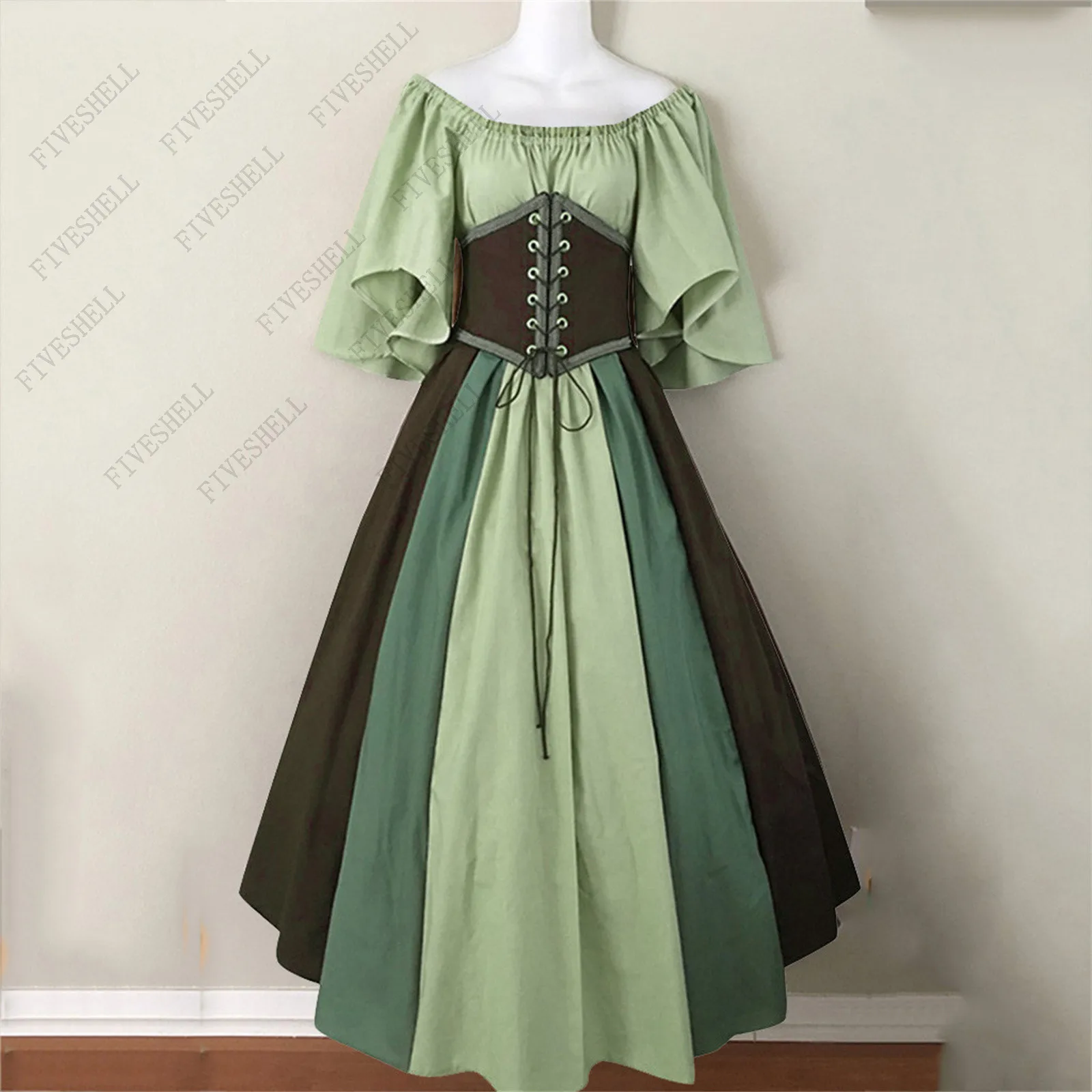 Palace-Medieval-Costume-Women-Christmas-Dress-Vintage-Victoria-Lace-Up ...