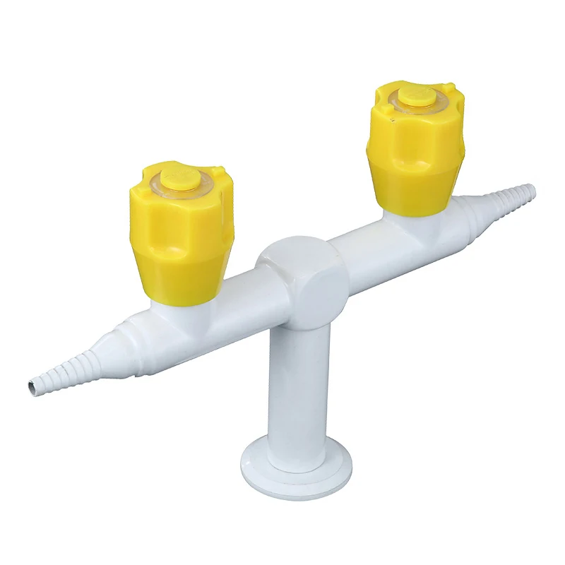 K003 Laboratory Gas Tap Pure Copper Double Port Standing And Parallel ...