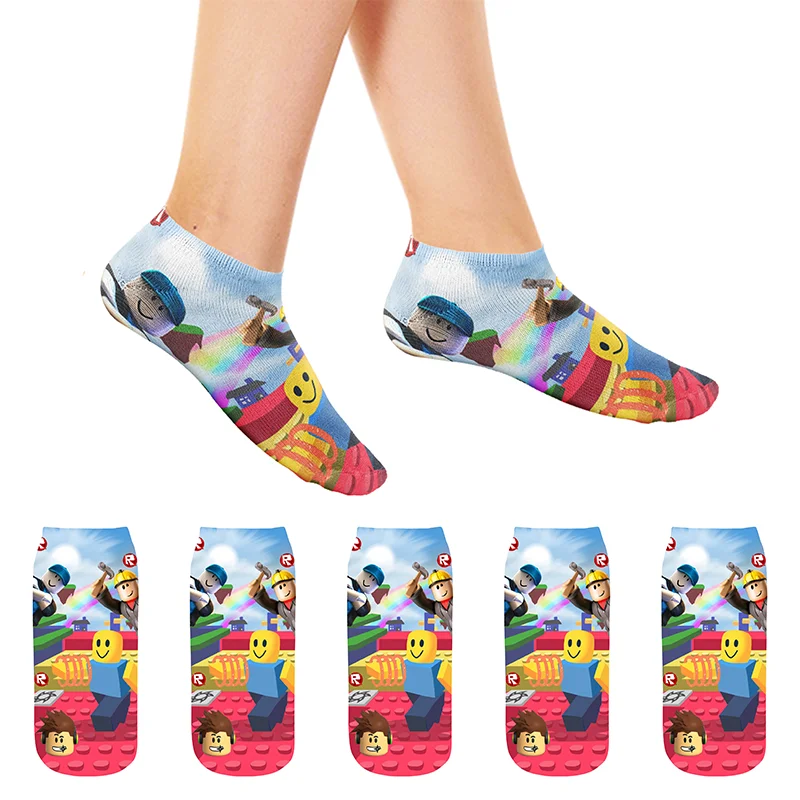 New 1 Pair Robot Games Robot Women Men Socks Cartoon Personality ...