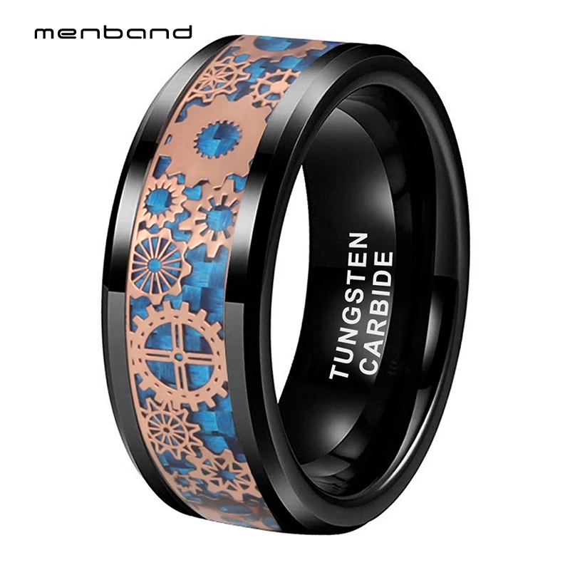 Tungsten Carbide Ring Personalized Custom Wedding Rings Lover ...