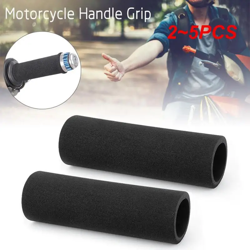 2-5PCS-Motorbike-Handlebar-Grip-Cover-Slip-on-Foam-Anti-Vibration ...