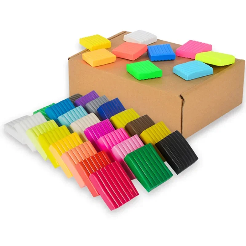 Polymer Clay Soft Fimo Colorful Block Oven Bake Modeling Clay Kit for ...