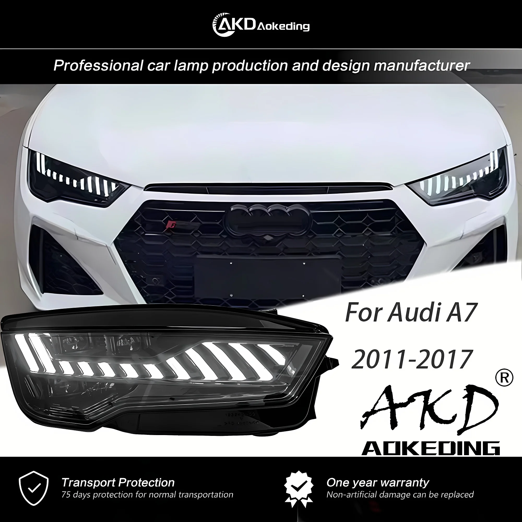 AKD-Car-Accessories-Head-Lamp-for-Audi-A7-Headlights-2011-2017-RS7-LED ...