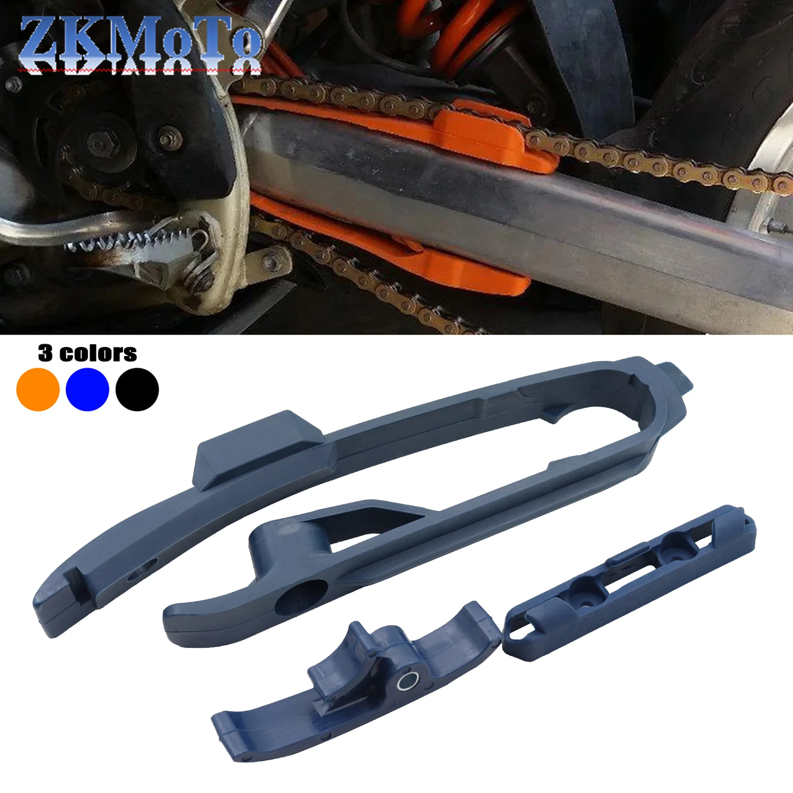 Motorcycle-Chain-Guide-Slider-Swingarm-and-Brake-Hose-Clamp-For-KTM-SX ...