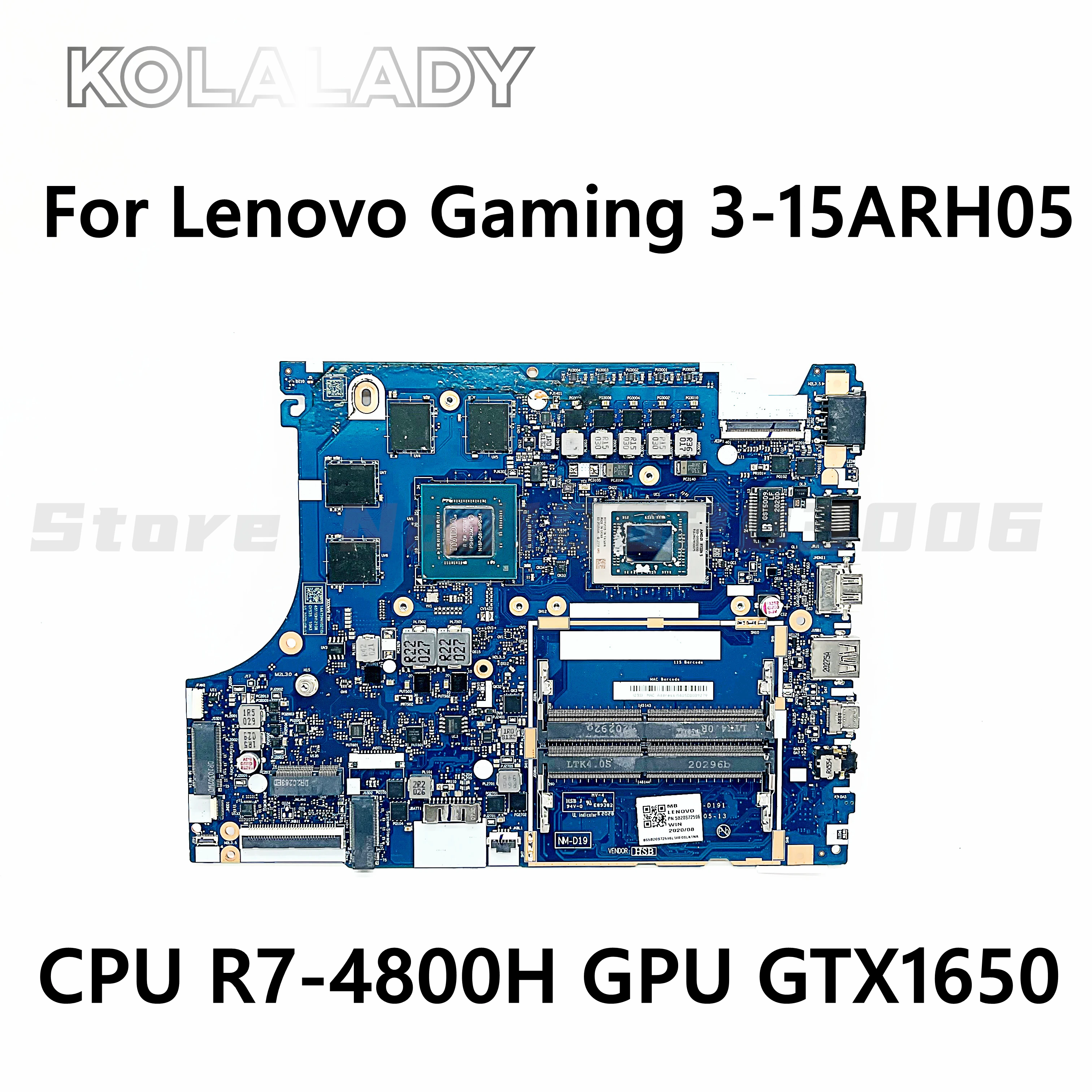FRU-5B20S72595-For-Lenovo-Ideapad-Gaming-3-15ARH05-laptop-motherboard ...