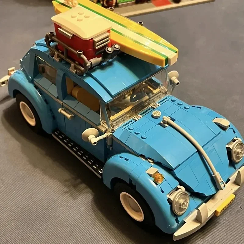 Technical-Classic-Blue-Beetle-Car-Building-Blocks-Creative-Beetle ...