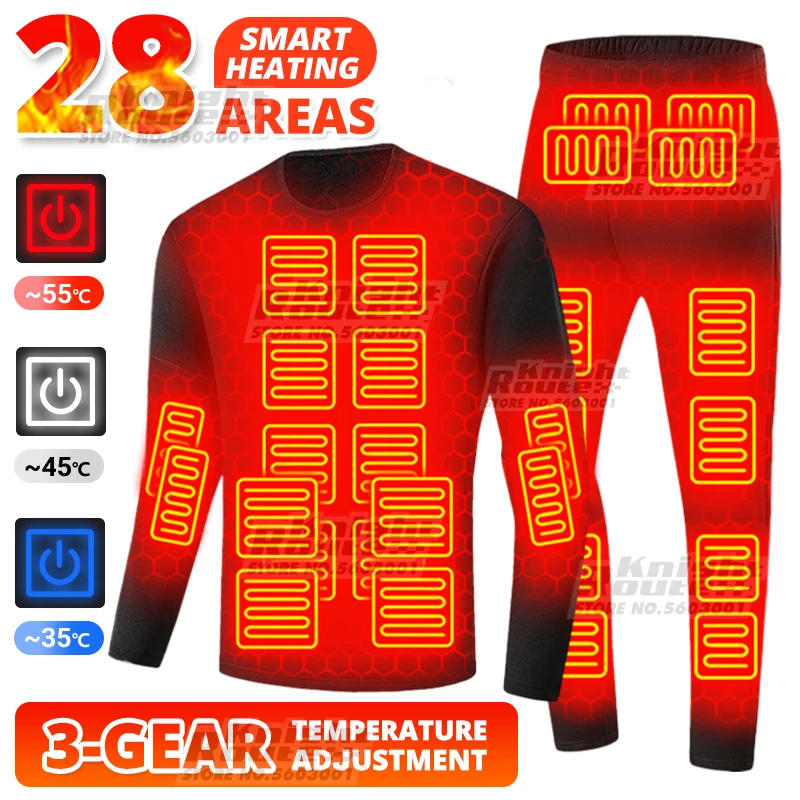 28-Area-Heated-Underwear-For-Women-Men-Heated-Jacket-Thermal-Underwear ...