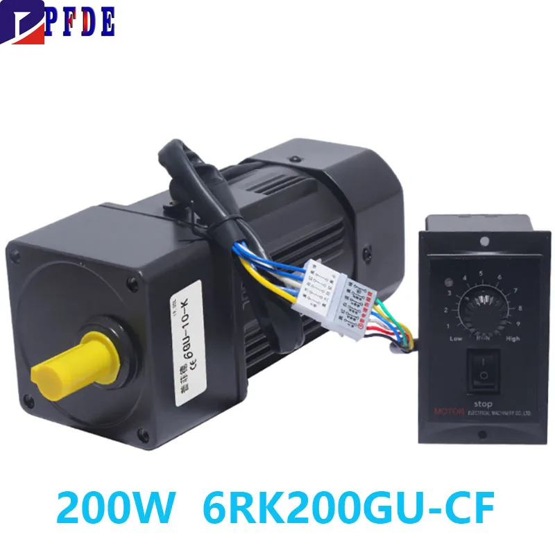 6RK200GU-CF-220V-AC-Geared-Motors-200W-Induction-Small-Machine-with ...