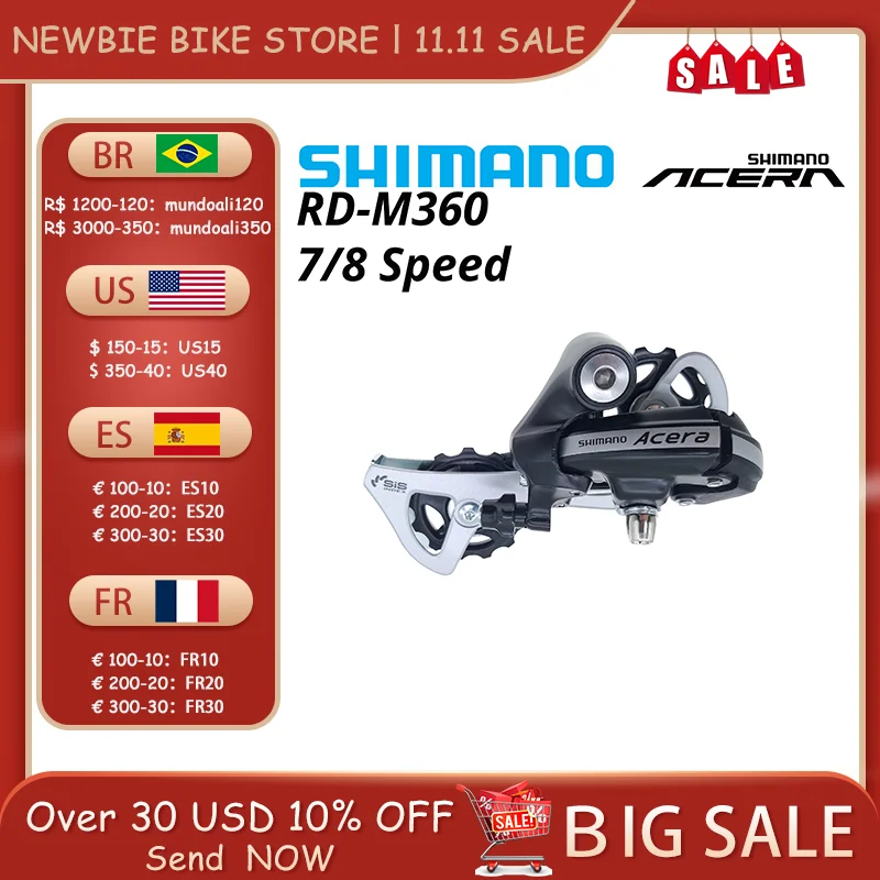 Shimano Acera Rd M360 7 8 Speed Bike Rear Derailleur 21s 24s Mtb ...