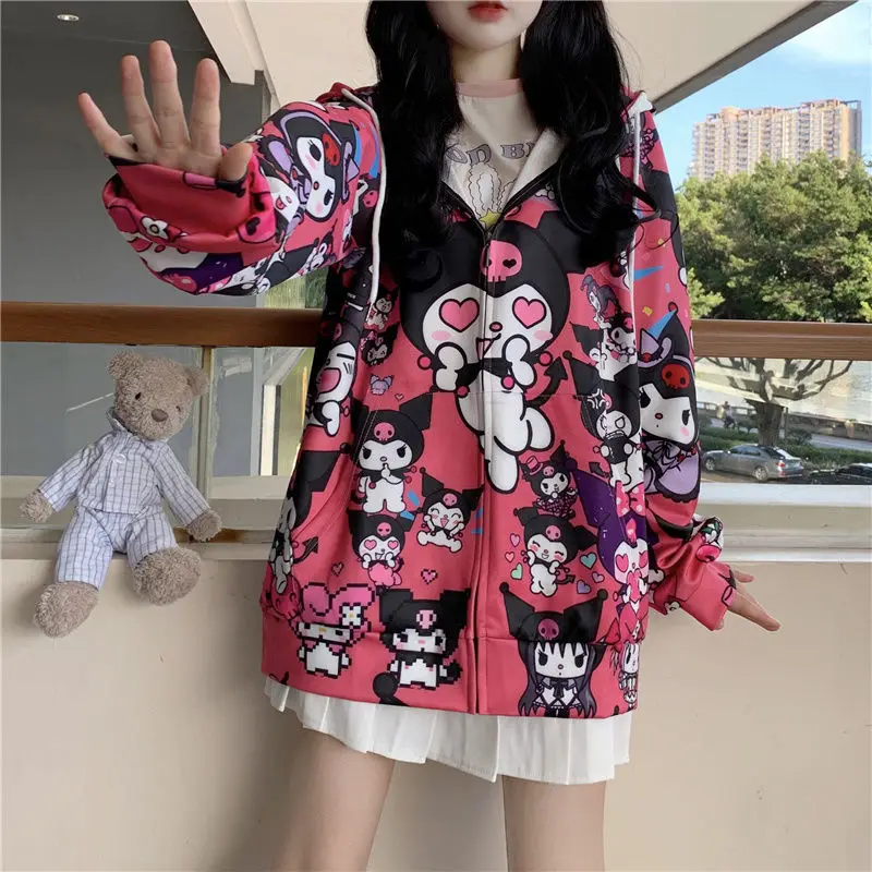 Kawaii Anime Cartoon Series Kuromi Spring And Autumn Thin Section ...