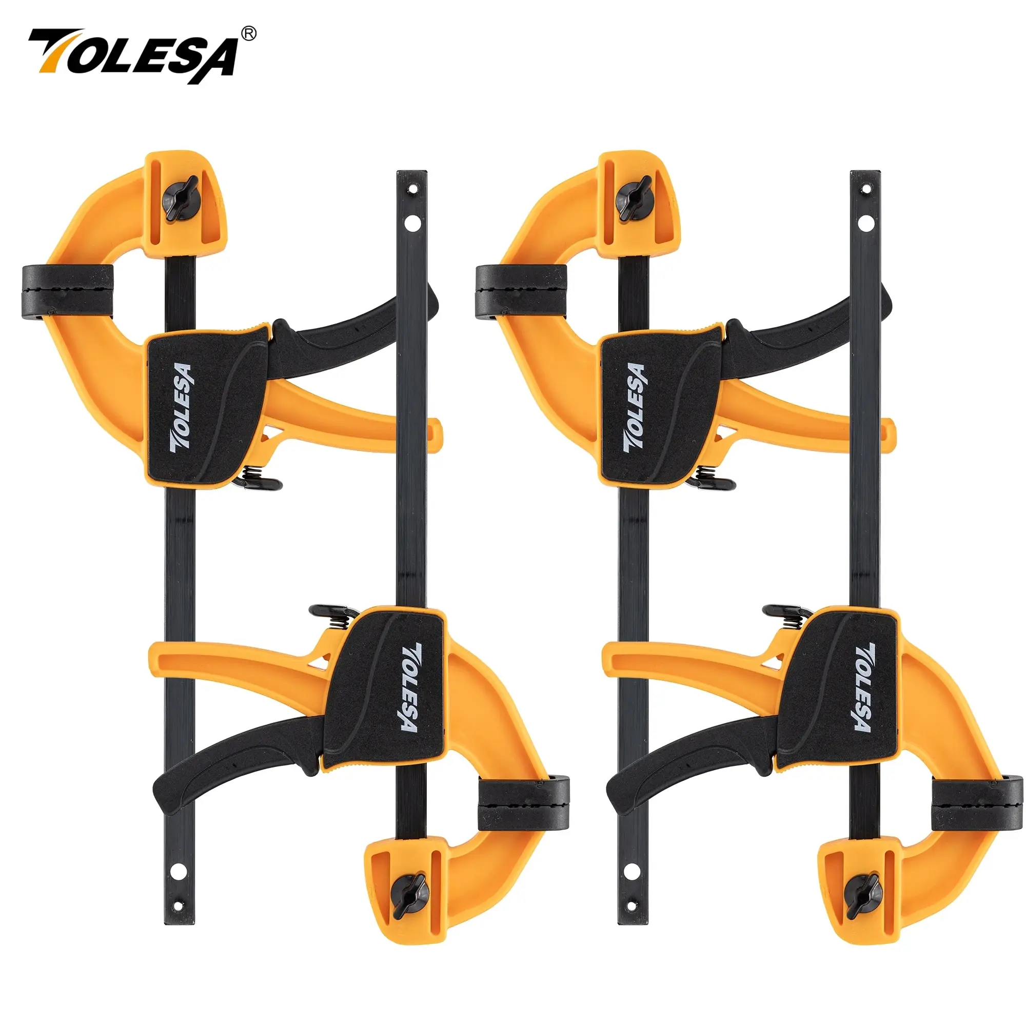 Tolesa-4-Bar-Clamps-for-Woodworking-4Pcs-Quick-Grip-Clamps-Trigger ...