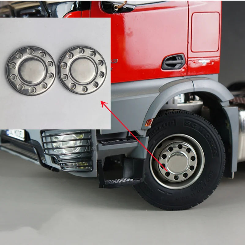 1-Pair-Metal-Wheel-Hub-Covers-For-Tamiya-1-14-RC-Truck-for-Volvo-Scania ...