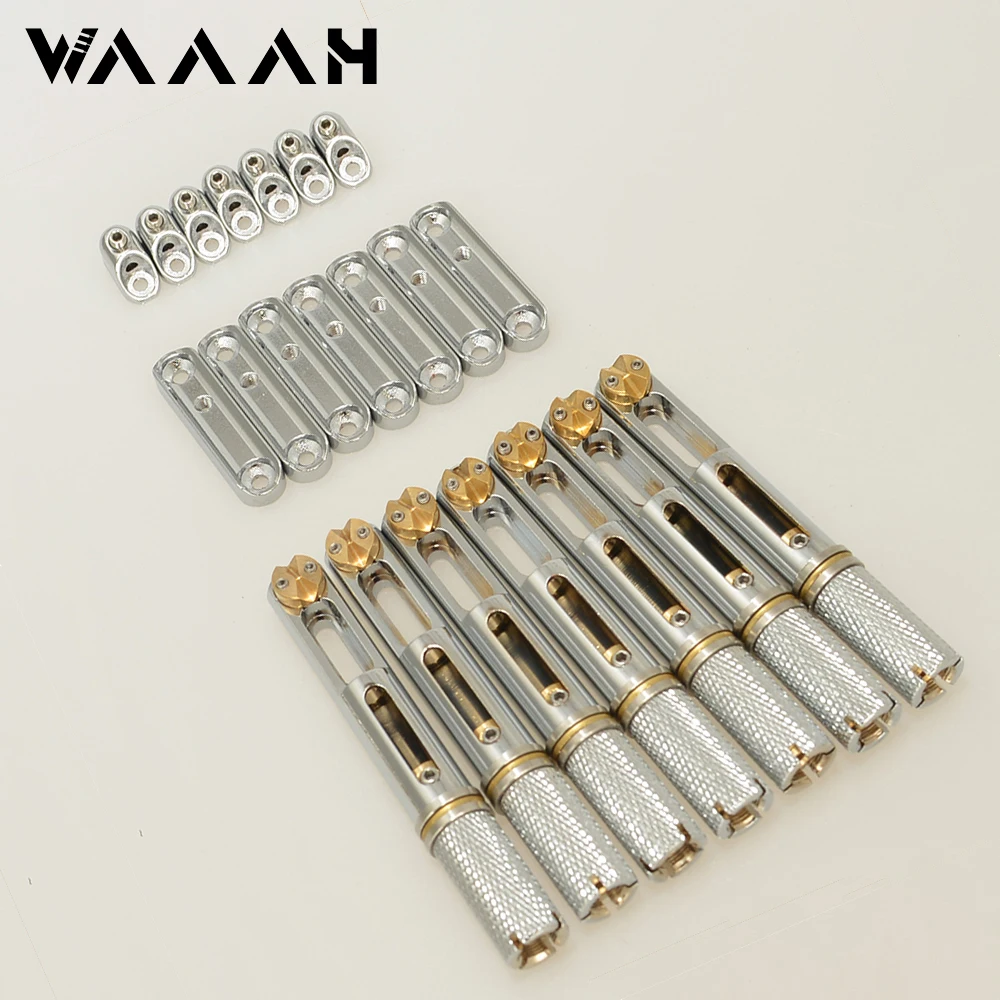 1-Set-5-6-7-8-Strings-Guitar-Bridge-Stainless-Steel-Headless-Single ...