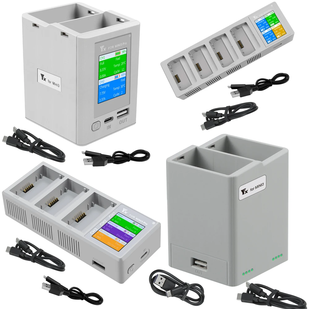 Digital-Display-Charging-Hub-For-Mini-3-Battery-Charger-Charging-Butler ...