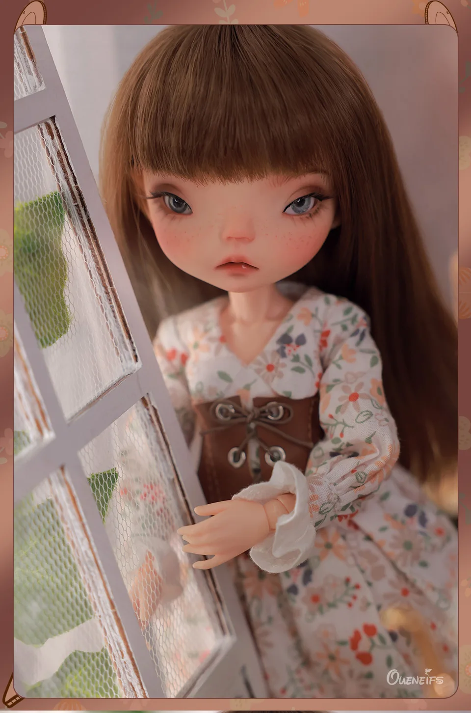 New Design BJD Doll 1/6 Nana Cute Farm Style Skirt Big Head Young Girl ...