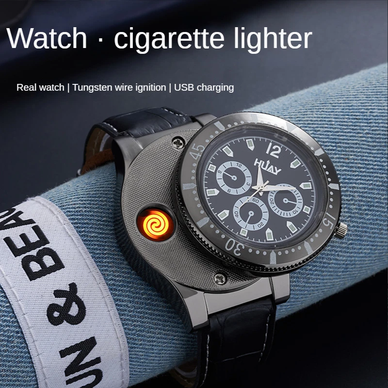 New-Retro-Men-s-Watch-Tungsten-Wire-Lighter-Creative-USB-Charging ...