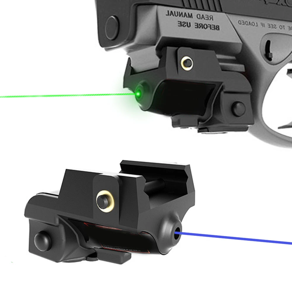 Pistol Green Red Blue Laser Sight Fits Picatinny Weaver Rail Military ...