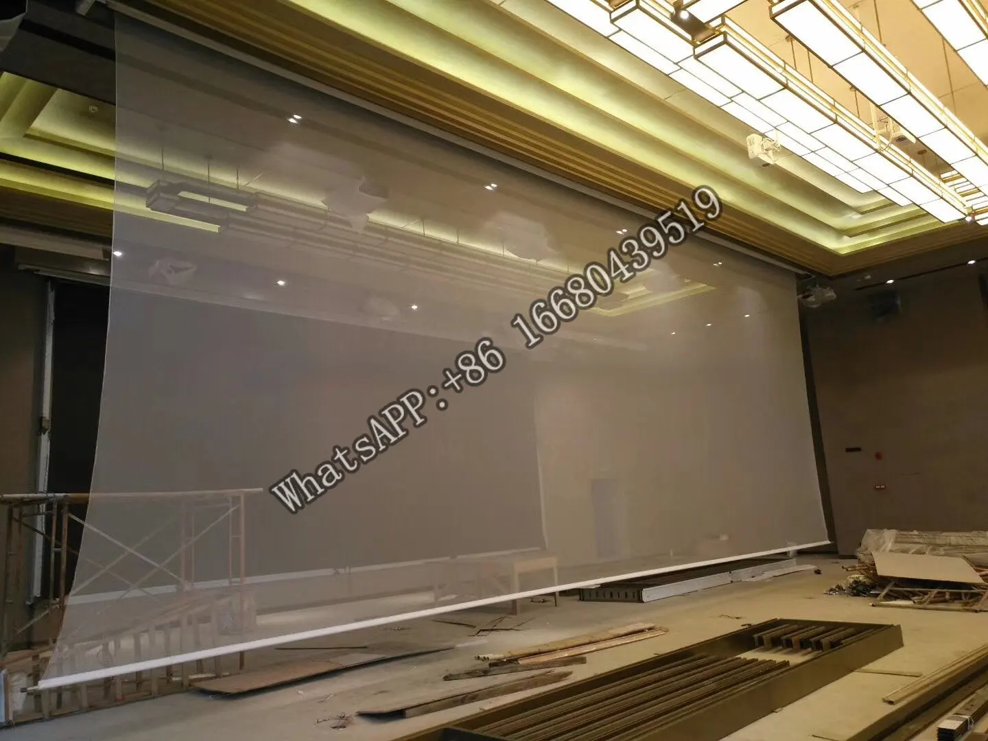 3*3m 3d outdoor holographic mesh projection screen,3d rear and front ...