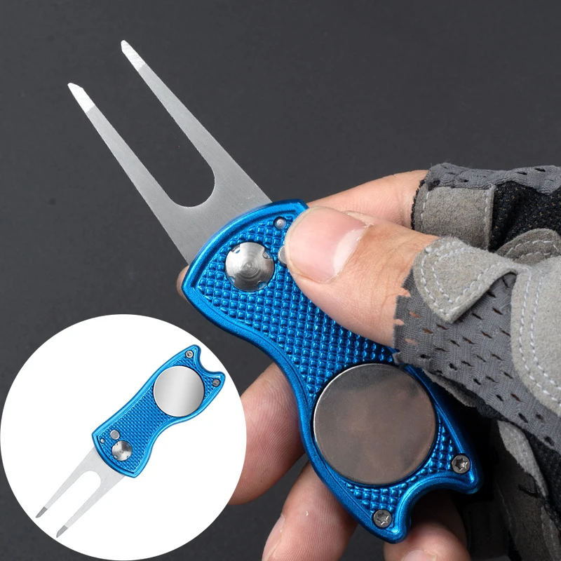 1Pc Foldable Golf Divot Repair Tool with Golf Ball Tool Pitch Groove ...