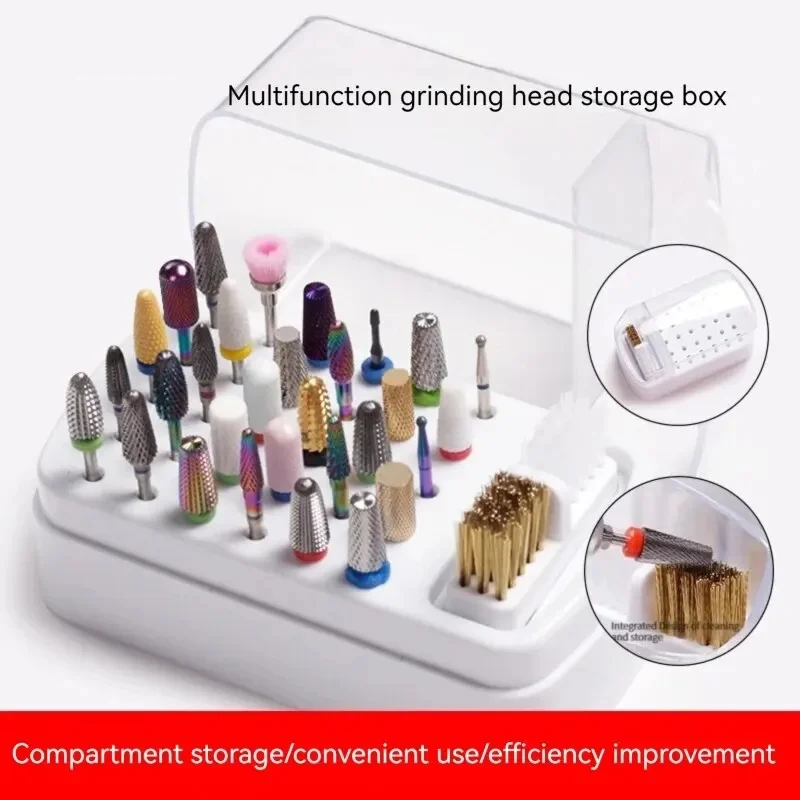 30-Holes-Nail-Polish-Head-Organizer-Acrylic-Portable-Organizer ...