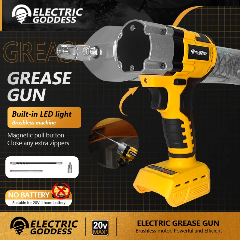 Electric-Goddess-Cordless-Electric-Grease-Gun-High-Pressure-Lubricating ...