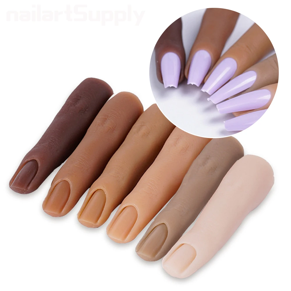 Nail Silicone Practice Finger Model Tool Adjustable Bendable Joints ...
