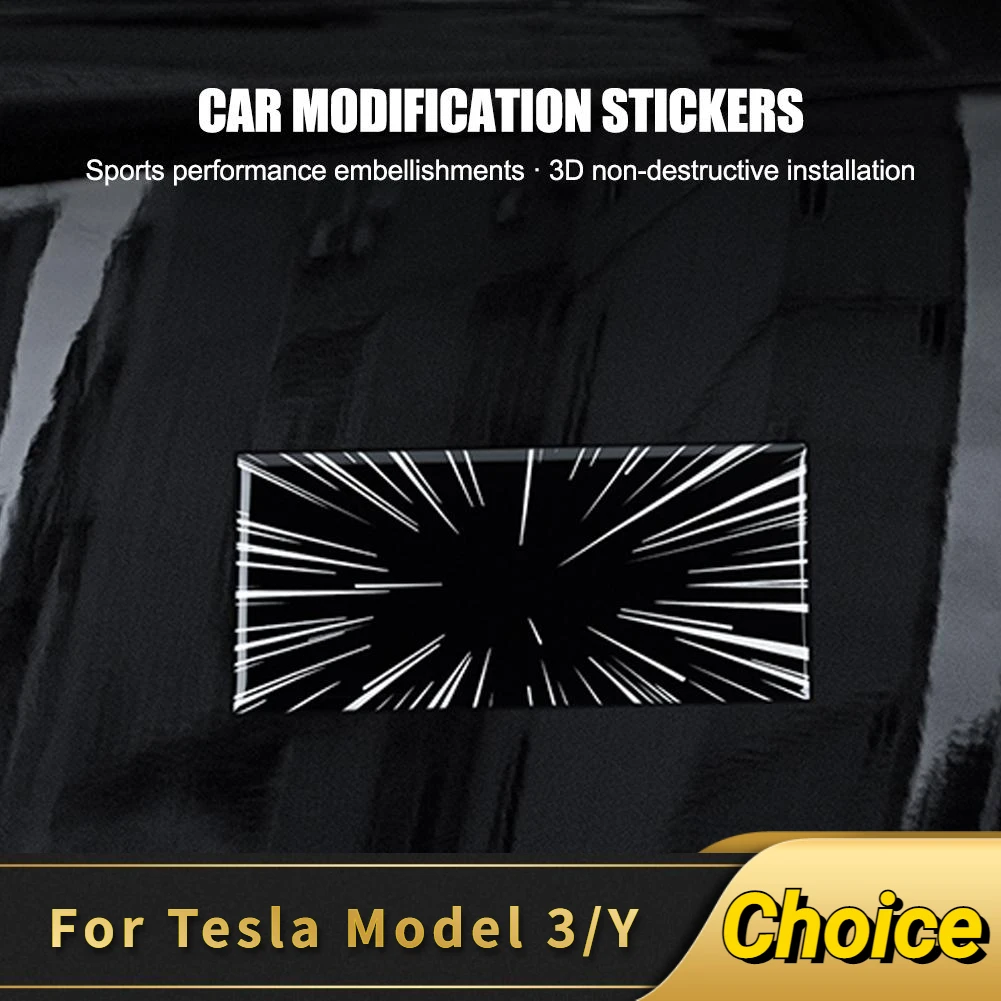 For-Tesla-Model-3-X-Y-S-Car-Time-Space-Tunnel-Logo-Trunk-Badge-Emblem ...