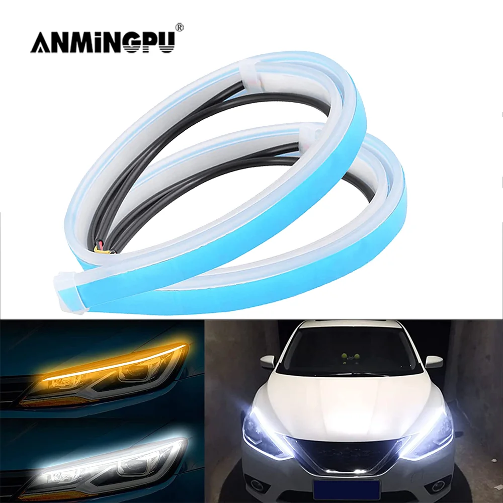 ANMINGPU-1-paio-sequenziale-DRL-LED-Strip-indicatore-di-direzione ...