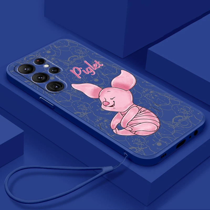 Winnie The Pooh Piglet Liquid Rope Back Phone Case Cover for Samsung ...