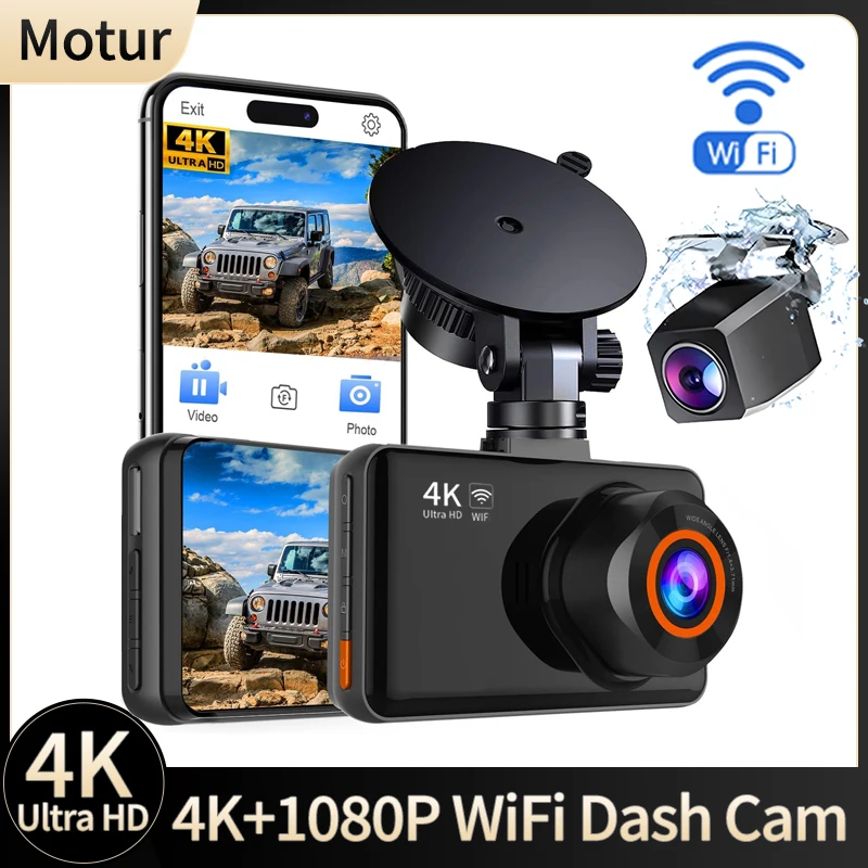 Dual-Lens-Dash-Cam-for-Cars-Black-Box-UHD-4K-Car-Video-Recorder-with ...