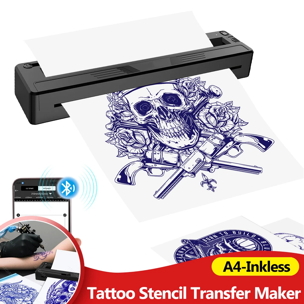 Tattoo Stencil Transfer Printer Machine A4 Portable Thermal Tattoo ...