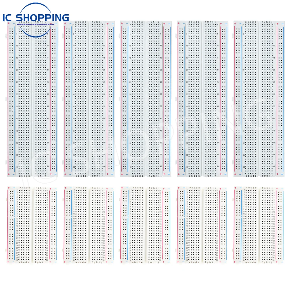 10PCS-Breadboards-Kit-Include-5PCS-830-Point-5PCS-400-Point-Solderless ...