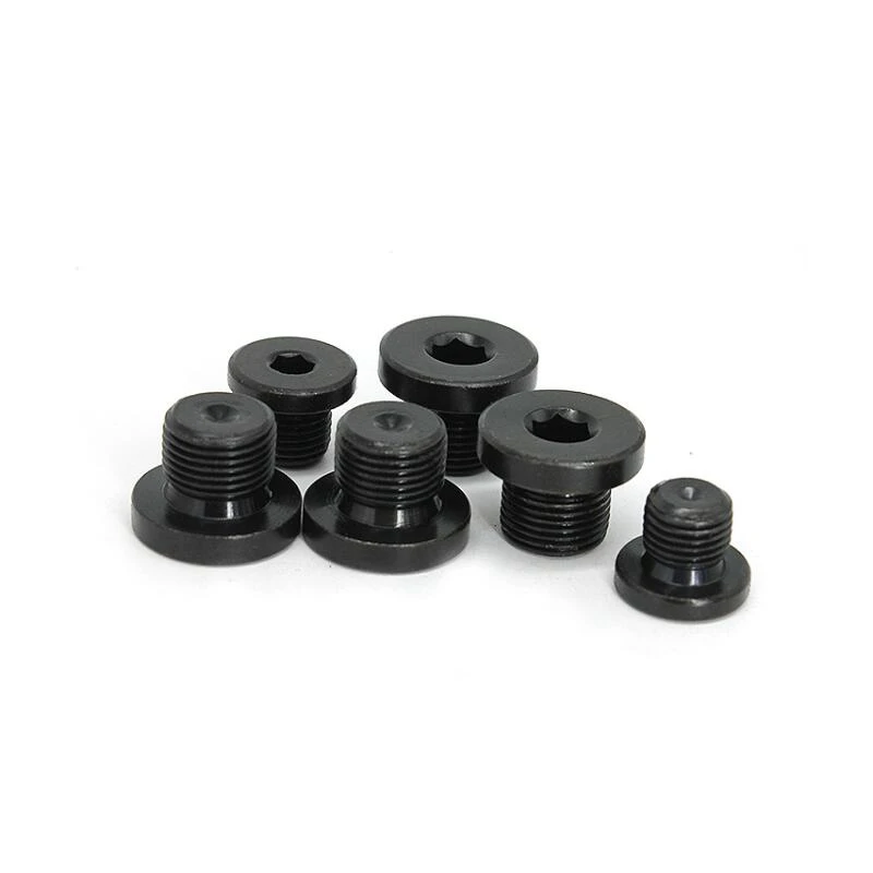 BSP-Metric-Male-Thread-Carbon-Steel-Black-Hex-Socket-End-Cap-Flange ...
