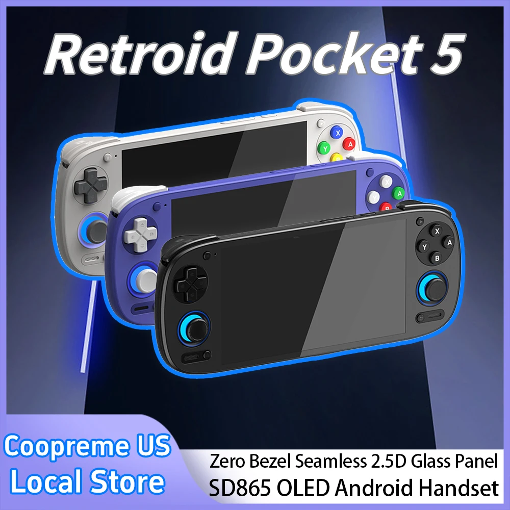 Retroid Pocket 5 Handheld Game Console RP5 Retro Games SD865 Android13 ...