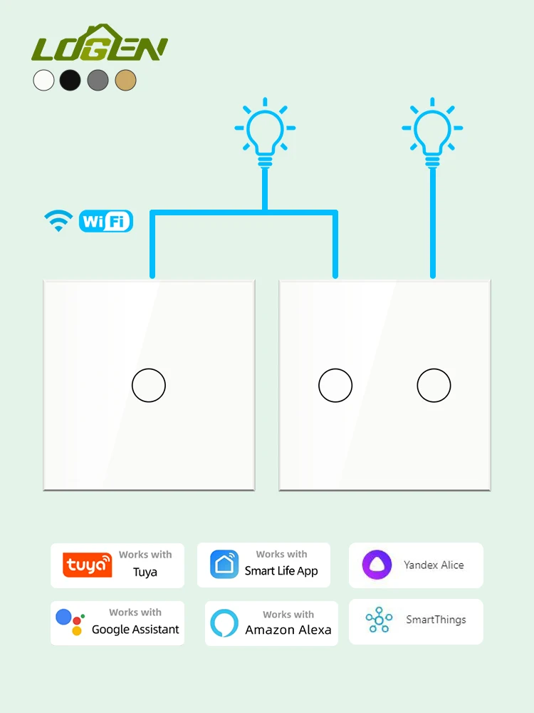 Logen-EU-Wifi-1-2Gang-2Way-Smart-Touch-Switch-Wall-Light-Switch-With ...