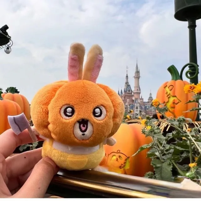 Usagi Halloween Pumpkin Head Plush Keychain - Chiikawa Plush