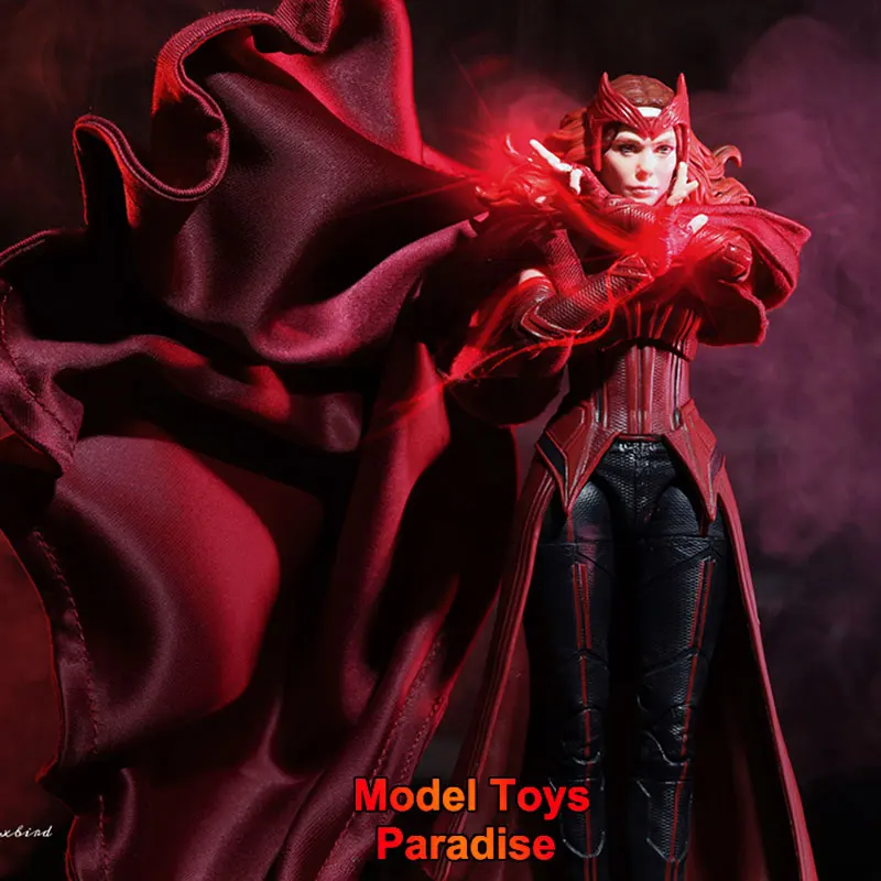 1-12-Women-Soldier-Scarlet-Witch-Red-Cloak-Marvel-Super-Hero-Wanda-Long ...