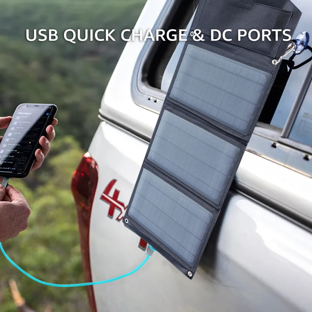Portable-Foldable-Solar-Panel-30W-22W-15W-Charger-Power-Bank ...