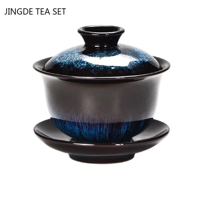 Antique Kiln Change Cover Bowl Tea Set Home Hand Grab Pot Tea Maker Tea ...