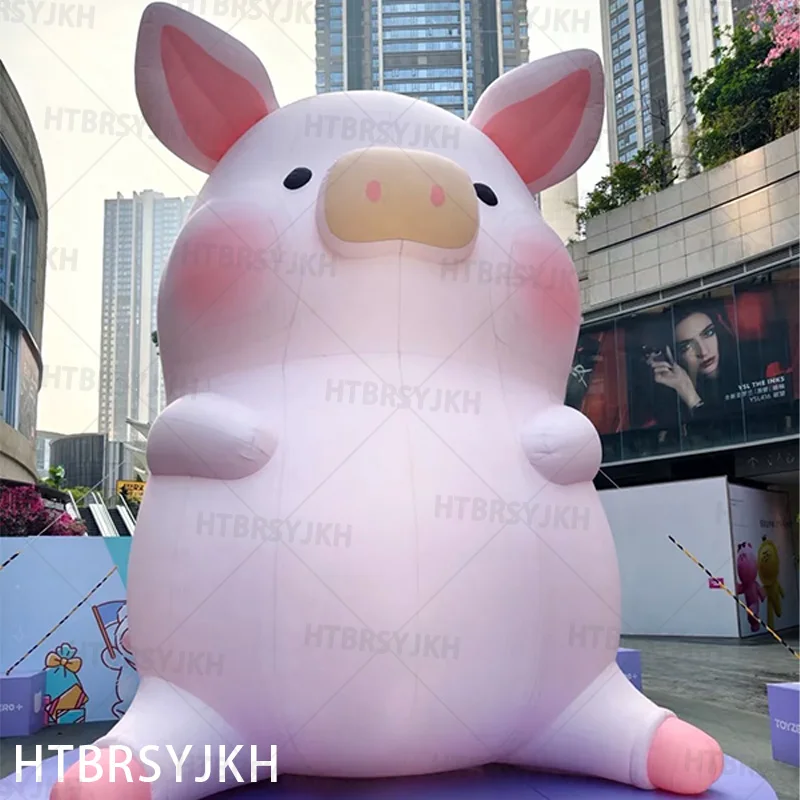 Inflatable-pink-pig-air-model-cartoon-pig-shopping-mall-outdoor-holiday ...