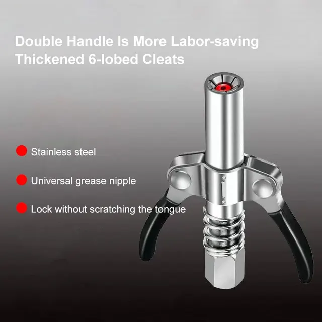 Quick Lock Grease Fitting High-Pressure Grease Gun Coupler Tip - 10,000 ...