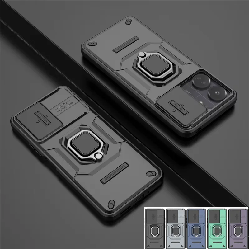 For-Xiaomi-Redmi-13C-Case-Slide-Camera-Protect-Armor-Phone-Case-For ...