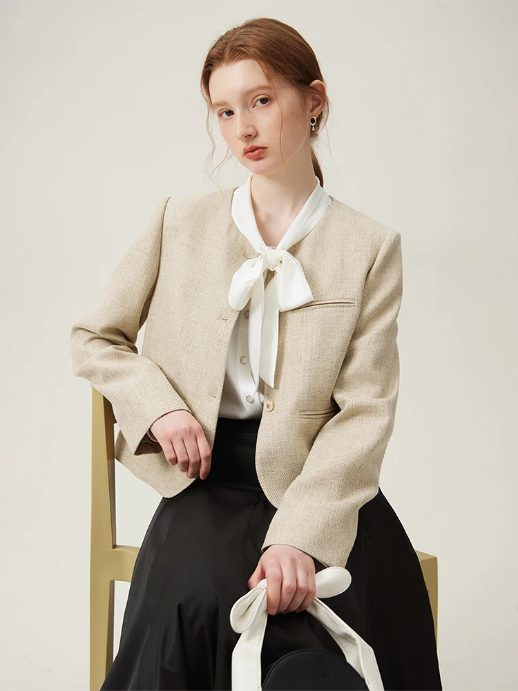 FSLE-Korean-Versatile-Elegant-Style-Short-Jacket-for-Women-Spring-2024 ...