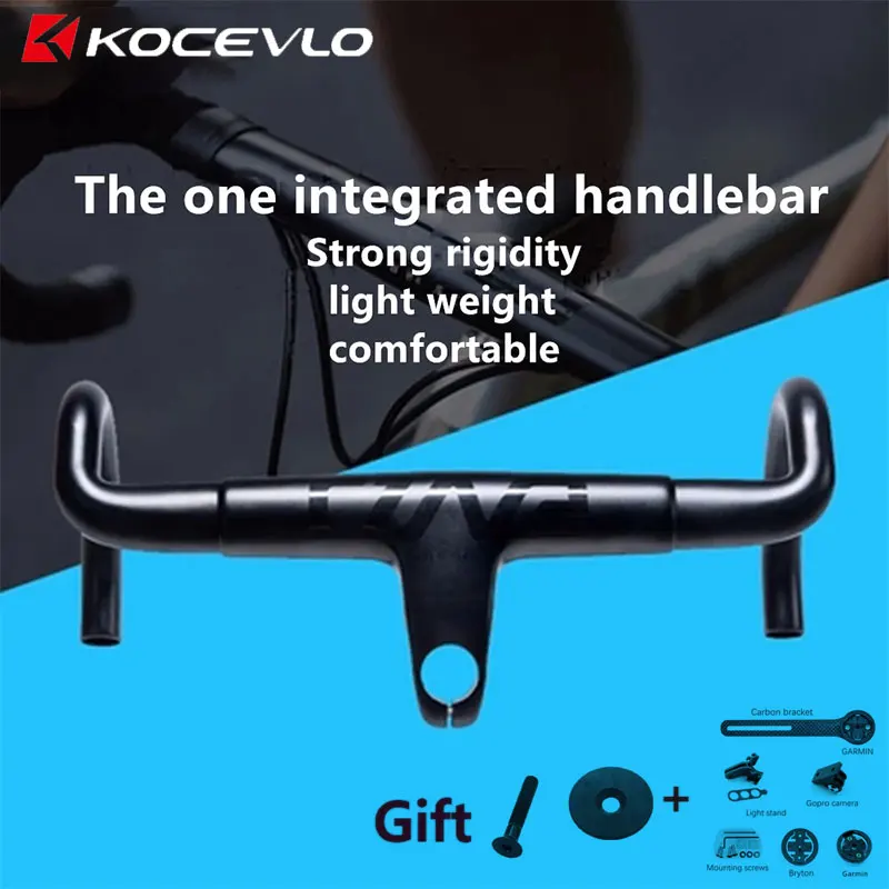 KOCEVLO the one Light Weight Carbon Road Bicycle Handlebar Integrated ...